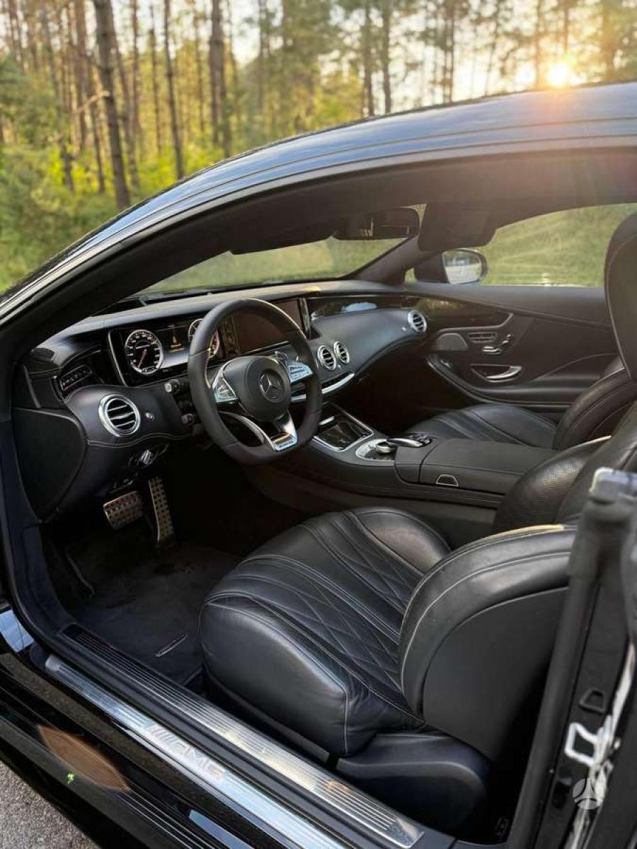 Черный Мерседес S63 AMG 2016 в Укмерге, объемом двигателя 5.46 л и пробегом 155 тыс. км за 49500 €, фото 12 на AUTOMOTO.COM.LV