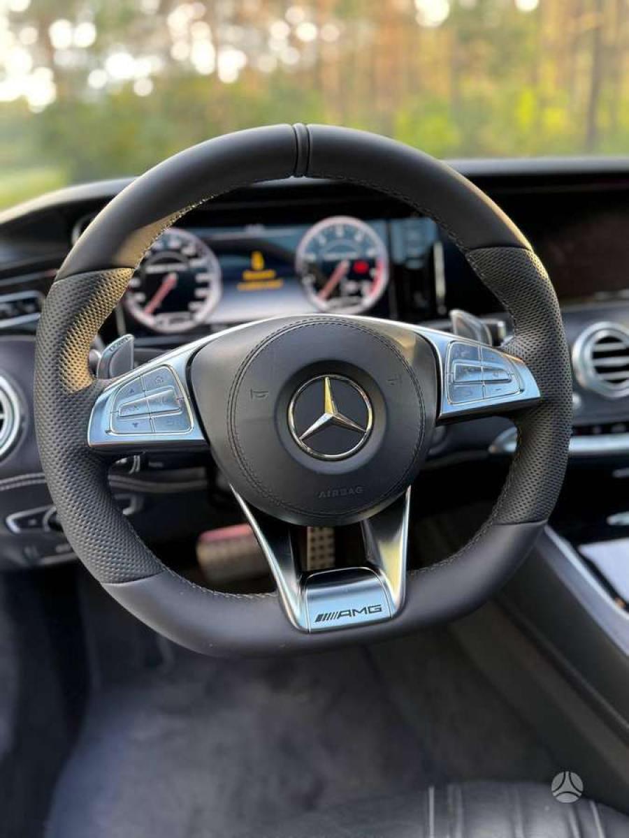 Черный Мерседес S63 AMG 2016 в Укмерге, объемом двигателя 5.46 л и пробегом 155 тыс. км за 49500 €, фото 13 на AUTOMOTO.COM.LV