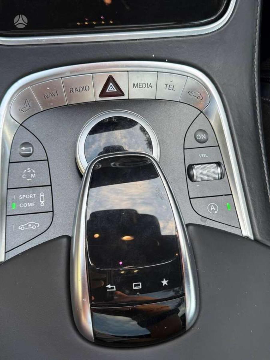 Черный Мерседес S63 AMG 2016 в Укмерге, объемом двигателя 5.46 л и пробегом 155 тыс. км за 49500 €, фото 18 на AUTOMOTO.COM.LV