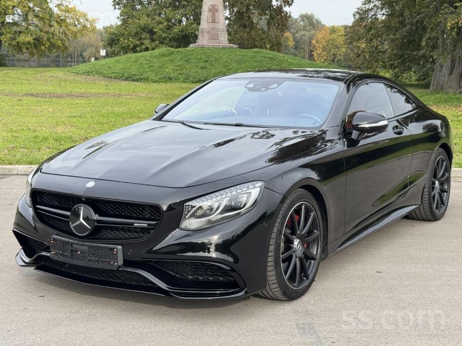 Черный Мерседес S63 AMG 2017 в Рига, объемом двигателя 5.50 л и пробегом 0 тыс. км за 51950 €, фото 1 на AUTOMOTO.COM.LV
