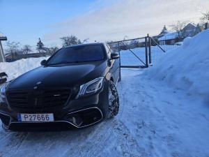 Black Mercedes-Benz S63 AMG 2017 in Panevezys, with an engine capacity of 5.50 L and mileage of 200 thousand km for 28000 €, photo 4 on AUTOMOTO.COM.LV