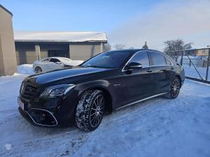 Black Mercedes-Benz S63 AMG 2017 in Panevezys, with an engine capacity of 5.50 L and mileage of 200 thousand km for 28000 €, photo 20 on AUTOMOTO.COM.LV