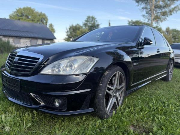 Черный Мерседес S63 AMG 2007 в Вильнюс, объемом двигателя 6.20 л и пробегом 164 тыс. км за 23800 €, фото 1 на AUTOMOTO.COM.LV