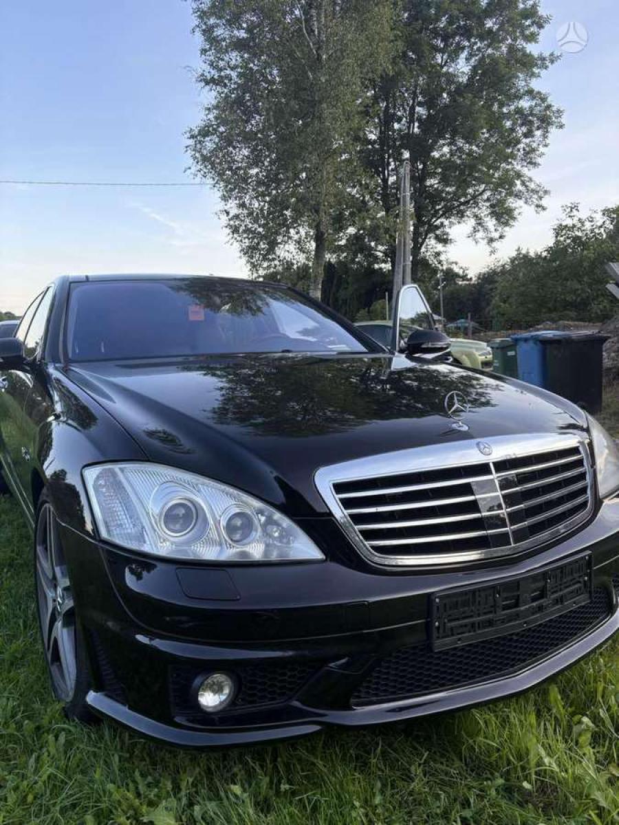 Черный Мерседес S63 AMG 2007 в Вильнюс, объемом двигателя 6.20 л и пробегом 164 тыс. км за 23800 €, фото 16 на AUTOMOTO.COM.LV