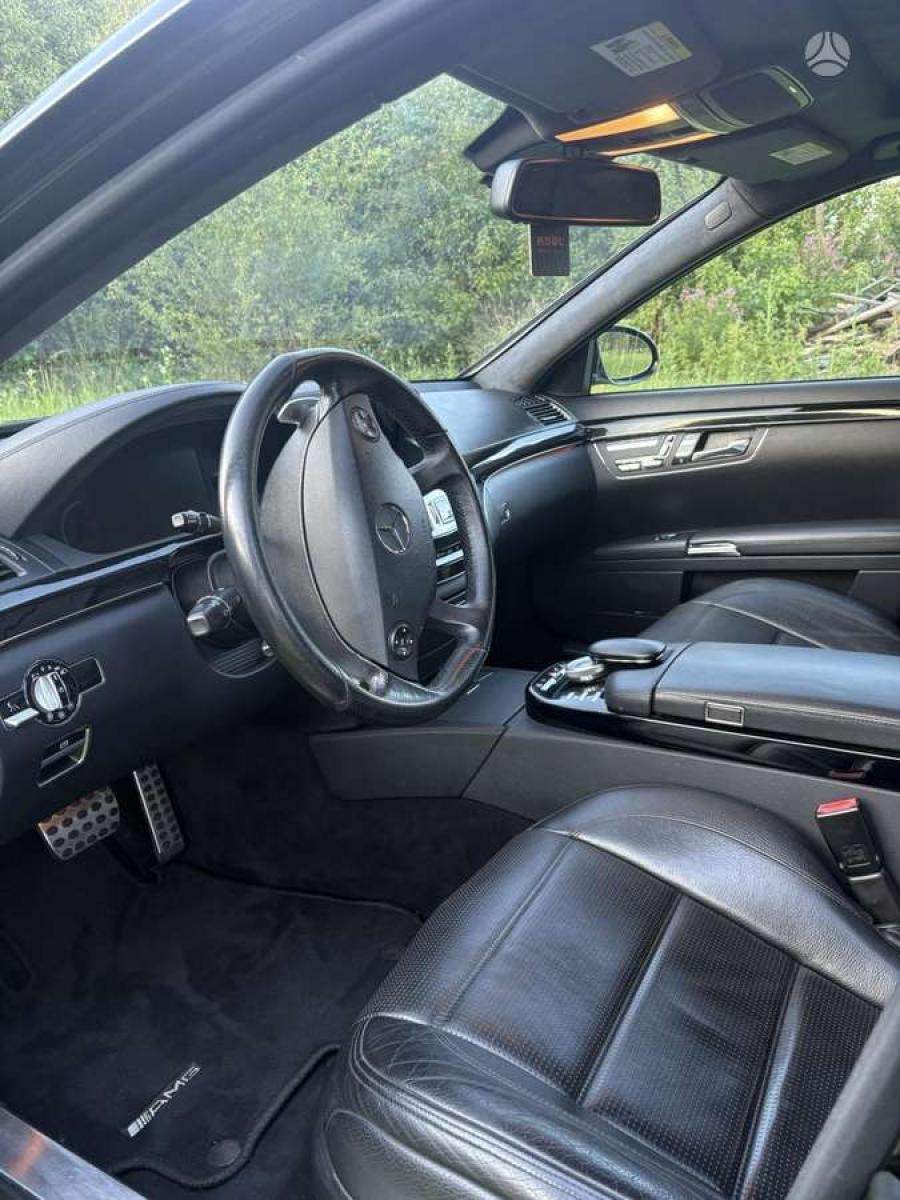 Черный Мерседес S63 AMG 2007 в Вильнюс, объемом двигателя 6.20 л и пробегом 164 тыс. км за 23800 €, фото 17 на AUTOMOTO.COM.LV
