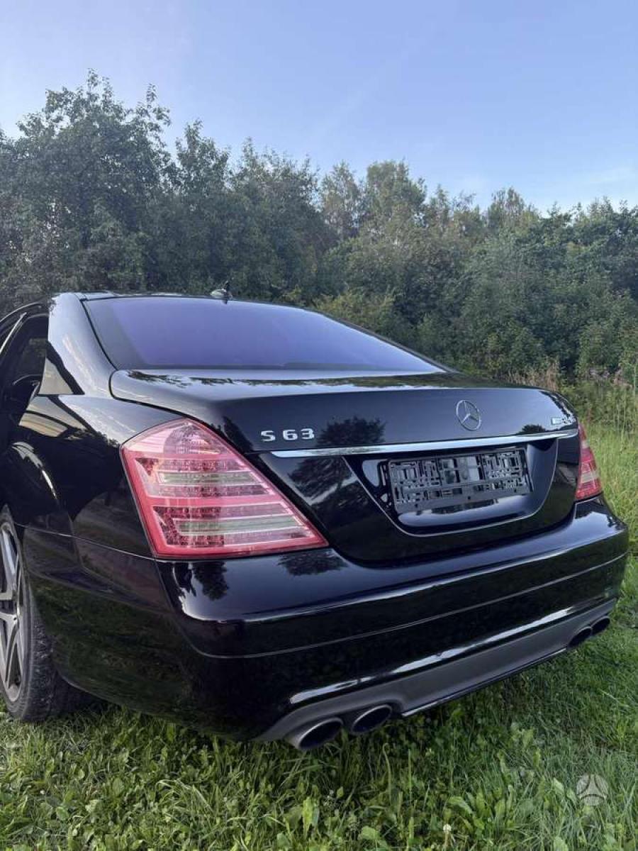 Черный Мерседес S63 AMG 2007 в Вильнюс, объемом двигателя 6.20 л и пробегом 164 тыс. км за 23800 €, фото 18 на AUTOMOTO.COM.LV