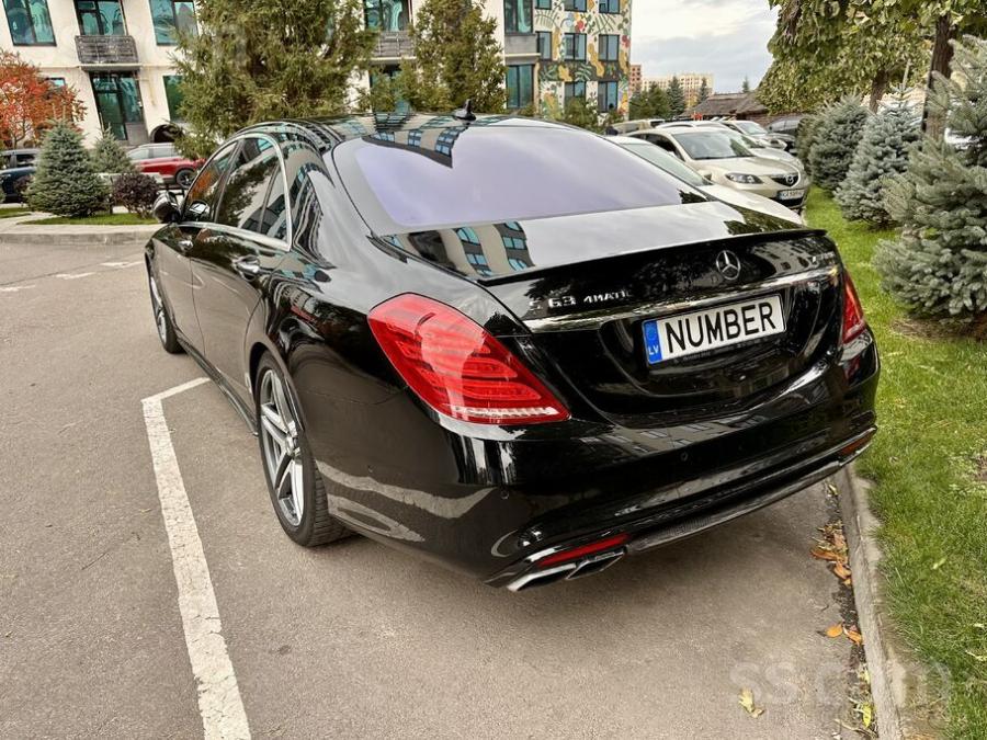 Черный Мерседес S63 AMG 2014 в Рига, объемом двигателя 5.50 л и пробегом 0 тыс. км за 29920 €, фото 2 на AUTOMOTO.COM.LV