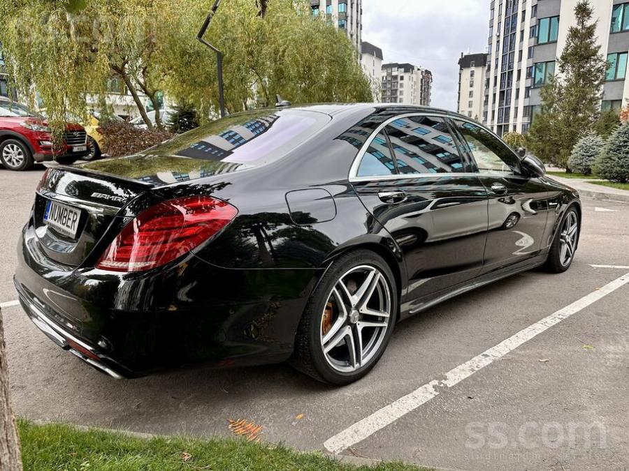 Черный Мерседес S63 AMG 2014 в Рига, объемом двигателя 5.50 л и пробегом 0 тыс. км за 29920 €, фото 4 на AUTOMOTO.COM.LV