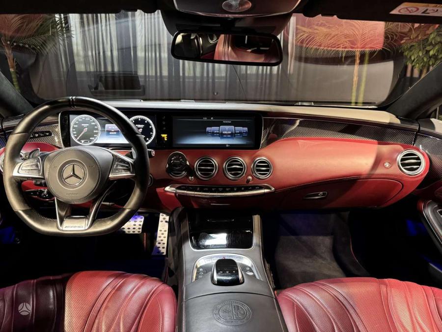 Черный Мерседес S63 AMG 2014 в Вильнюс, объемом двигателя 5.46 л и пробегом 63 тыс. км за 75000 €, фото 12 на AUTOMOTO.COM.LV