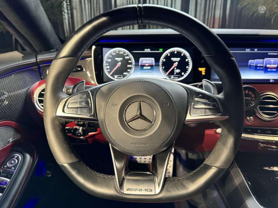 Черный Мерседес S63 AMG 2014 в Вильнюс, объемом двигателя 5.46 л и пробегом 63 тыс. км за 75000 €, фото 14 на AUTOMOTO.COM.LV