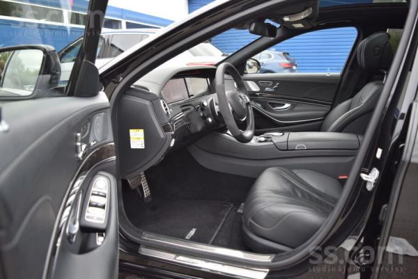 Black Mercedes-Benz S63 AMG 2015 in Riga, with an engine capacity of 5.50 L and mileage of 89 thousand km for 54900 €, photo 3 on AUTOMOTO.COM.LV
