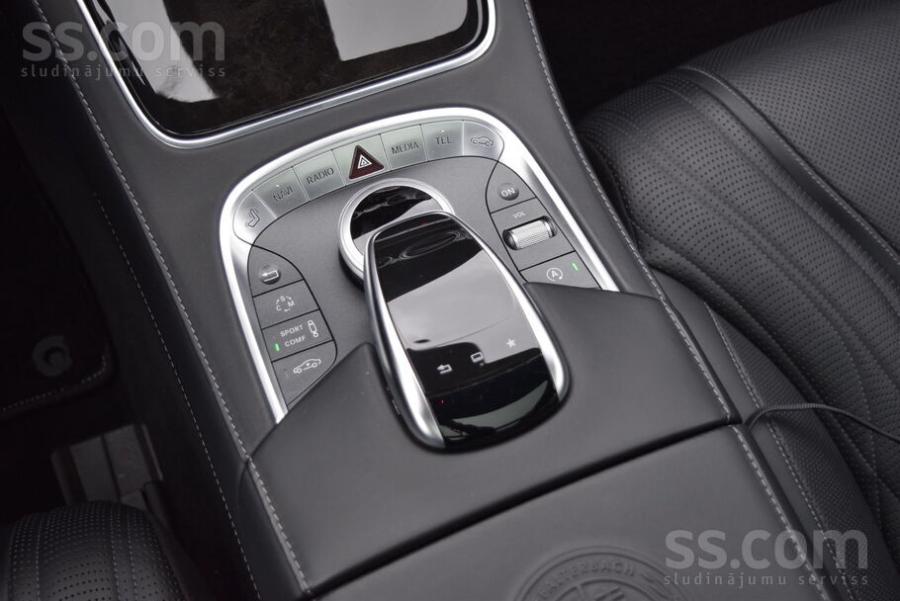Черный Мерседес S63 AMG 2015 в Рига, объемом двигателя 5.50 л и пробегом 89 тыс. км за 54900 €, фото 6 на AUTOMOTO.COM.LV