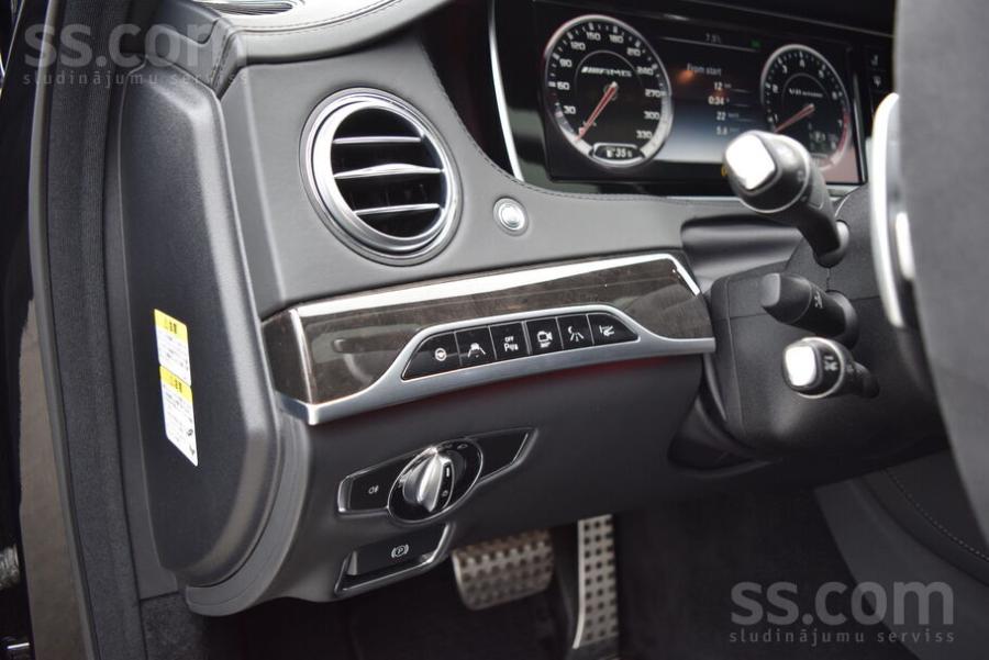 Черный Мерседес S63 AMG 2015 в Рига, объемом двигателя 5.50 л и пробегом 89 тыс. км за 54900 €, фото 11 на AUTOMOTO.COM.LV