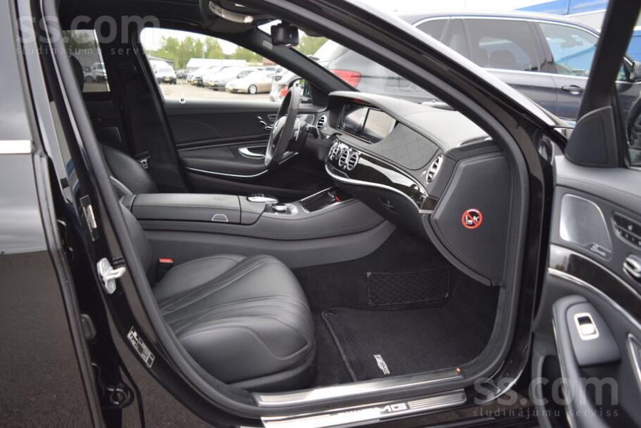 Черный Мерседес S63 AMG 2015 в Рига, объемом двигателя 5.50 л и пробегом 89 тыс. км за 54900 €, фото 15 на AUTOMOTO.COM.LV