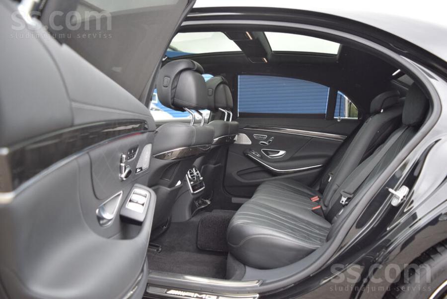 Черный Мерседес S63 AMG 2015 в Рига, объемом двигателя 5.50 л и пробегом 89 тыс. км за 54900 €, фото 16 на AUTOMOTO.COM.LV