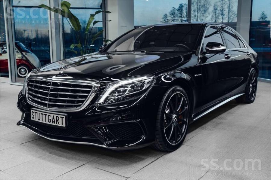 Melns Mercedes-Benz S63 AMG 2015 Rīga, ar dzinēja tilpumu 5.50 L un nobraukumu 110 tūkst. km par 55000 €, foto 4 vietnē AUTOMOTO.COM.LV