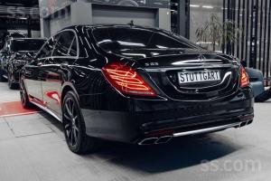 Melns Mercedes-Benz S63 AMG 2015 Rīga, ar dzinēja tilpumu 5.50 L un nobraukumu 110 tūkst. km par 55000 €, foto 5 vietnē AUTOMOTO.COM.LV