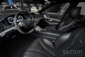 Melns Mercedes-Benz S63 AMG 2015 Rīga, ar dzinēja tilpumu 5.50 L un nobraukumu 110 tūkst. km par 55000 €, foto 16 vietnē AUTOMOTO.COM.LV