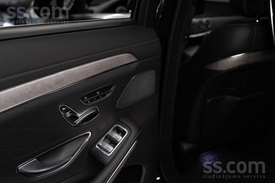 Melns Mercedes-Benz S63 AMG 2015 Rīga, ar dzinēja tilpumu 5.50 L un nobraukumu 110 tūkst. km par 55000 €, foto 34 vietnē AUTOMOTO.COM.LV