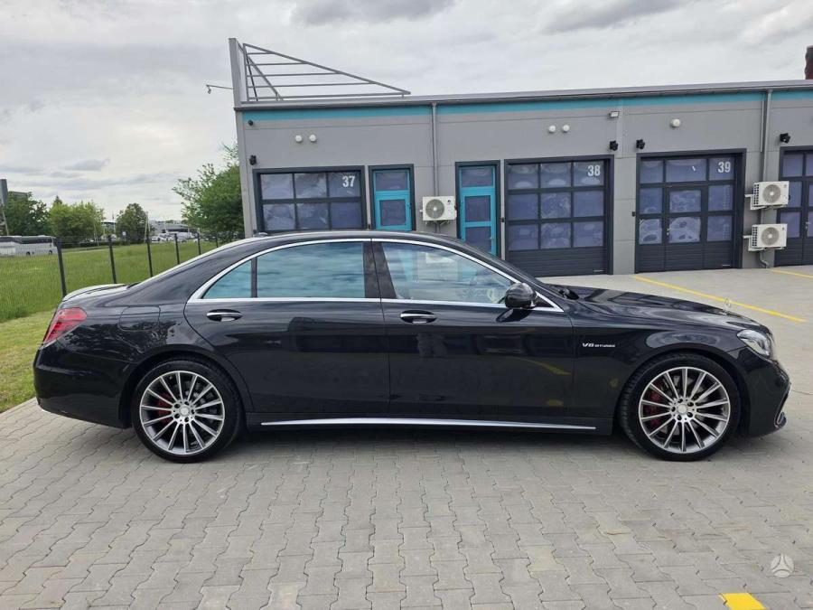 Черный Мерседес S63 AMG 2015 в Каунас, объемом двигателя 5.50 л и пробегом 144 тыс. км за 41000 €, фото 6 на AUTOMOTO.COM.LV