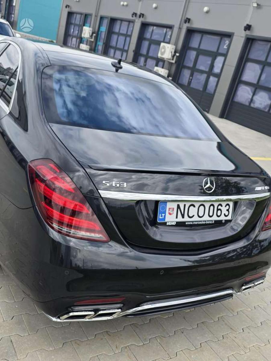 Черный Мерседес S63 AMG 2015 в Каунас, объемом двигателя 5.50 л и пробегом 144 тыс. км за 41000 €, фото 9 на AUTOMOTO.COM.LV