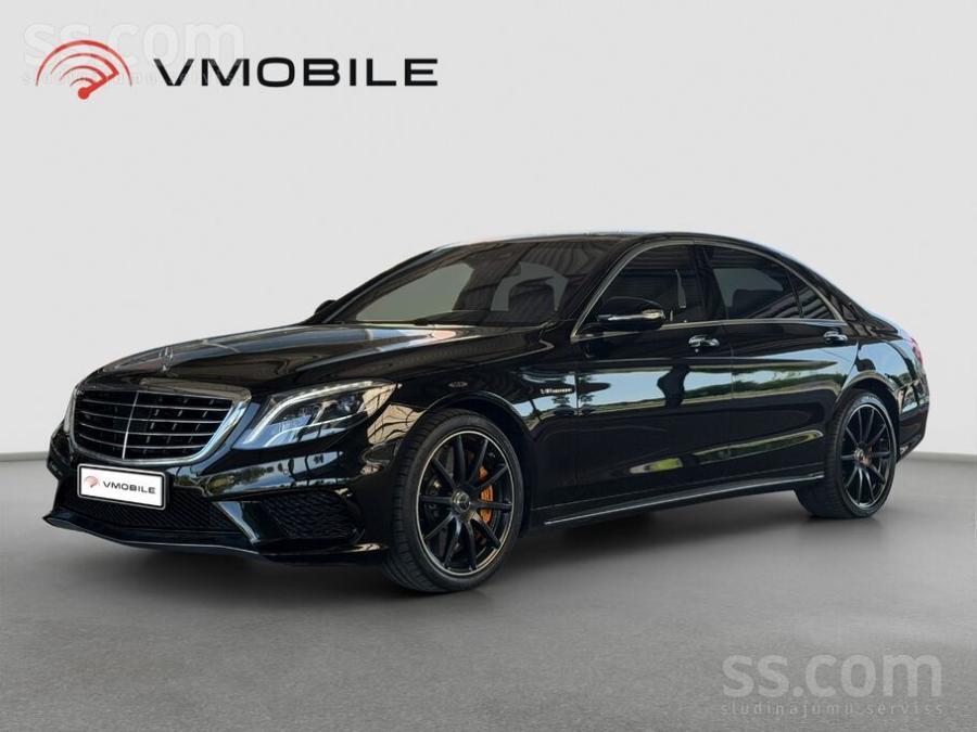 Черный Мерседес S63 AMG 2015 в Рига, объемом двигателя 5.50 л и пробегом 110 тыс. км за 46900 €, фото 1 на AUTOMOTO.COM.LV
