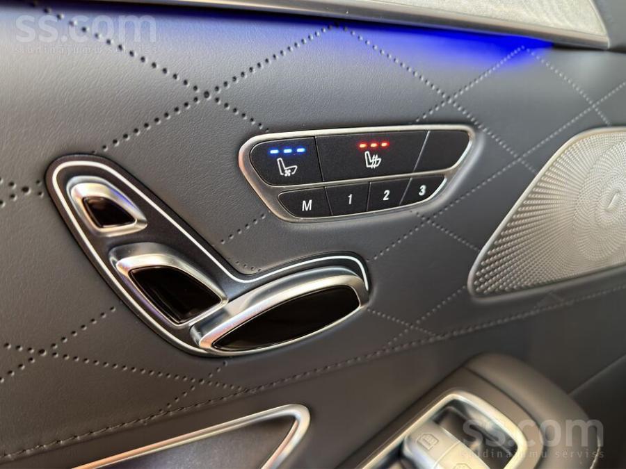 Черный Мерседес S63 AMG 2015 в Рига, объемом двигателя 5.50 л и пробегом 110 тыс. км за 46900 €, фото 21 на AUTOMOTO.COM.LV