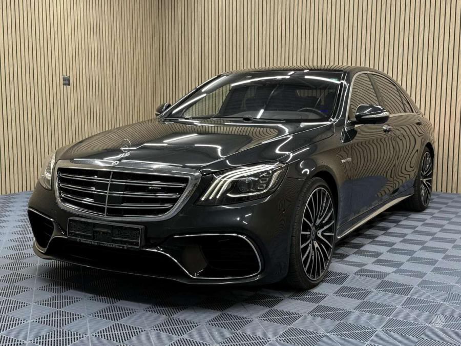 Черный Мерседес S63 AMG 2017 в Мариямполе, объемом двигателя 3.98 л и пробегом 155 тыс. км за 53000 €, фото 6 на AUTOMOTO.COM.LV