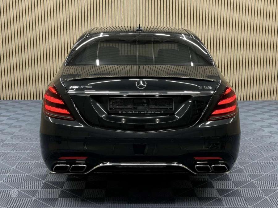 Черный Мерседес S63 AMG 2017 в Мариямполе, объемом двигателя 3.98 л и пробегом 155 тыс. км за 53000 €, фото 8 на AUTOMOTO.COM.LV