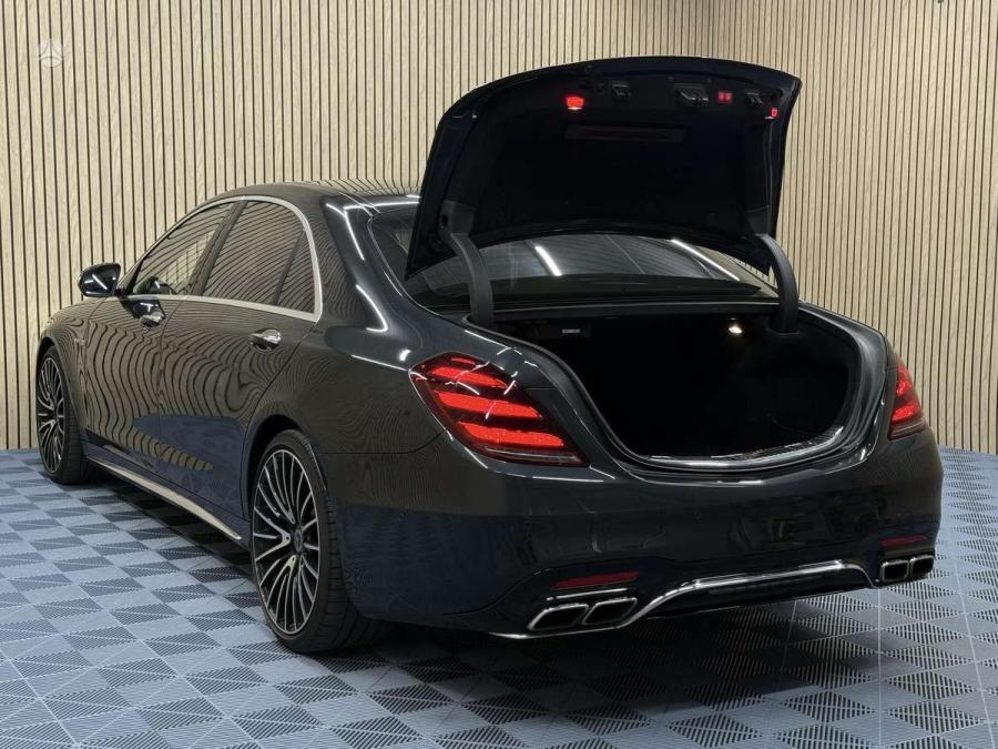 Черный Мерседес S63 AMG 2017 в Мариямполе, объемом двигателя 3.98 л и пробегом 155 тыс. км за 53000 €, фото 14 на AUTOMOTO.COM.LV