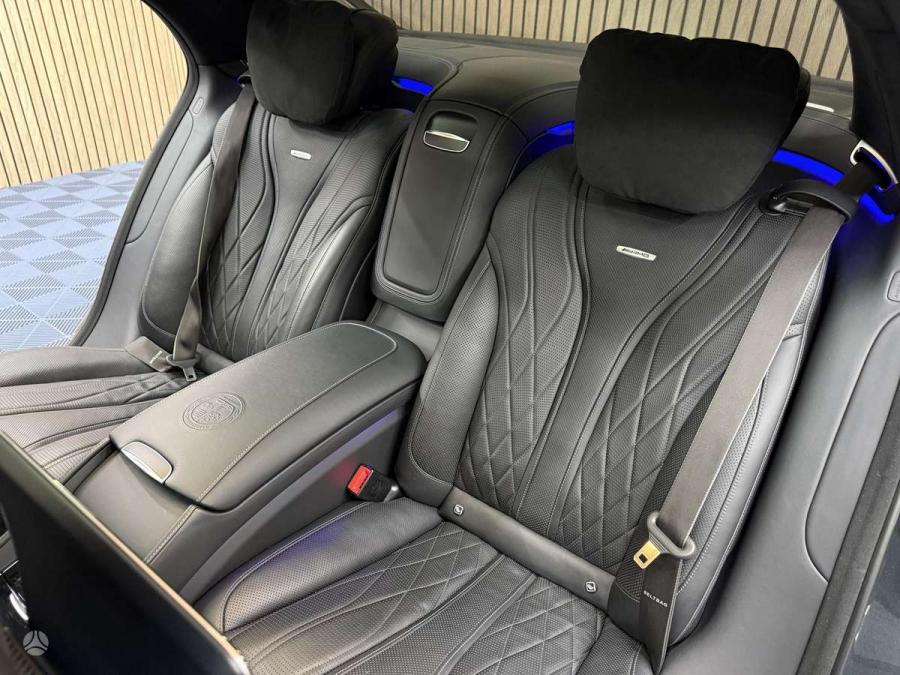 Черный Мерседес S63 AMG 2017 в Мариямполе, объемом двигателя 3.98 л и пробегом 155 тыс. км за 53000 €, фото 24 на AUTOMOTO.COM.LV