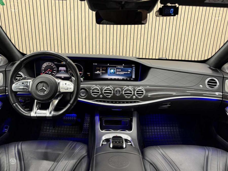 Черный Мерседес S63 AMG 2017 в Мариямполе, объемом двигателя 3.98 л и пробегом 155 тыс. км за 53000 €, фото 28 на AUTOMOTO.COM.LV