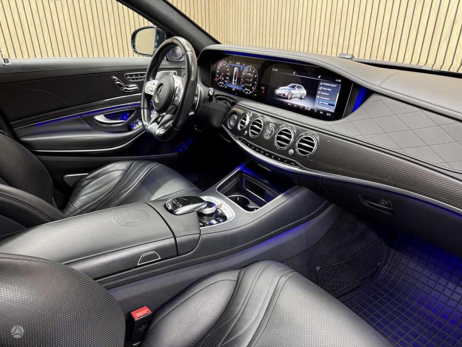 Черный Мерседес S63 AMG 2017 в Мариямполе, объемом двигателя 3.98 л и пробегом 155 тыс. км за 53000 €, фото 45 на AUTOMOTO.COM.LV