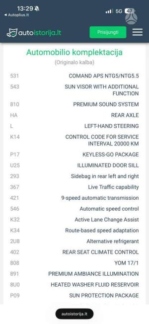 Черный Мерседес S63 AMG 2017 в Алитус, объемом двигателя 5.46 л и пробегом 195 тыс. км за 19900 €, фото 9 на AUTOMOTO.COM.LV