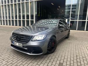 Черный Мерседес S63 AMG 2020 в Вильнюс, объемом двигателя 3.98 л и пробегом 93 тыс. км за 57500 €, фото  на AUTOMOTO.COM.LV