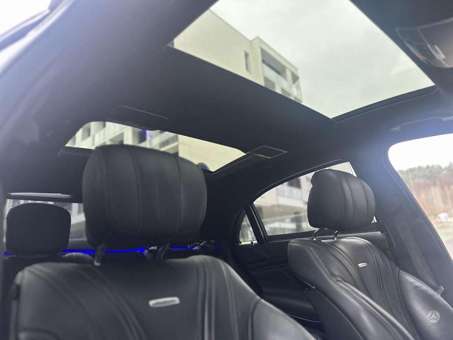 Черный Мерседес S63 AMG 2020 в Вильнюс, объемом двигателя 3.98 л и пробегом 93 тыс. км за 57500 €, фото 13 на AUTOMOTO.COM.LV