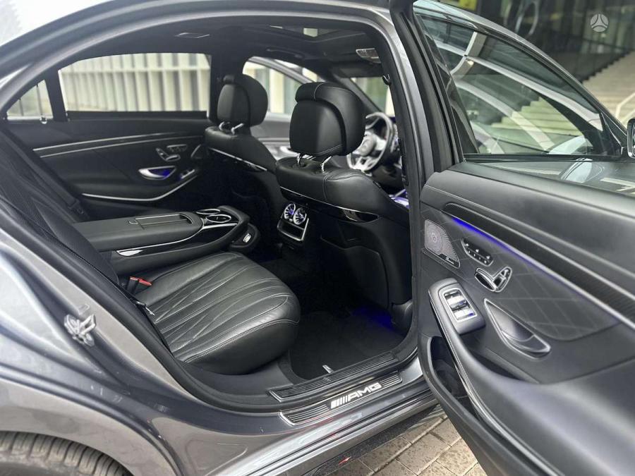 Черный Мерседес S63 AMG 2020 в Вильнюс, объемом двигателя 3.98 л и пробегом 93 тыс. км за 57500 €, фото 18 на AUTOMOTO.COM.LV
