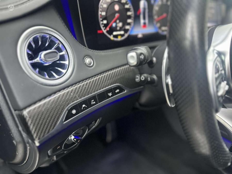 Черный Мерседес S63 AMG 2020 в Вильнюс, объемом двигателя 3.98 л и пробегом 93 тыс. км за 57500 €, фото 19 на AUTOMOTO.COM.LV