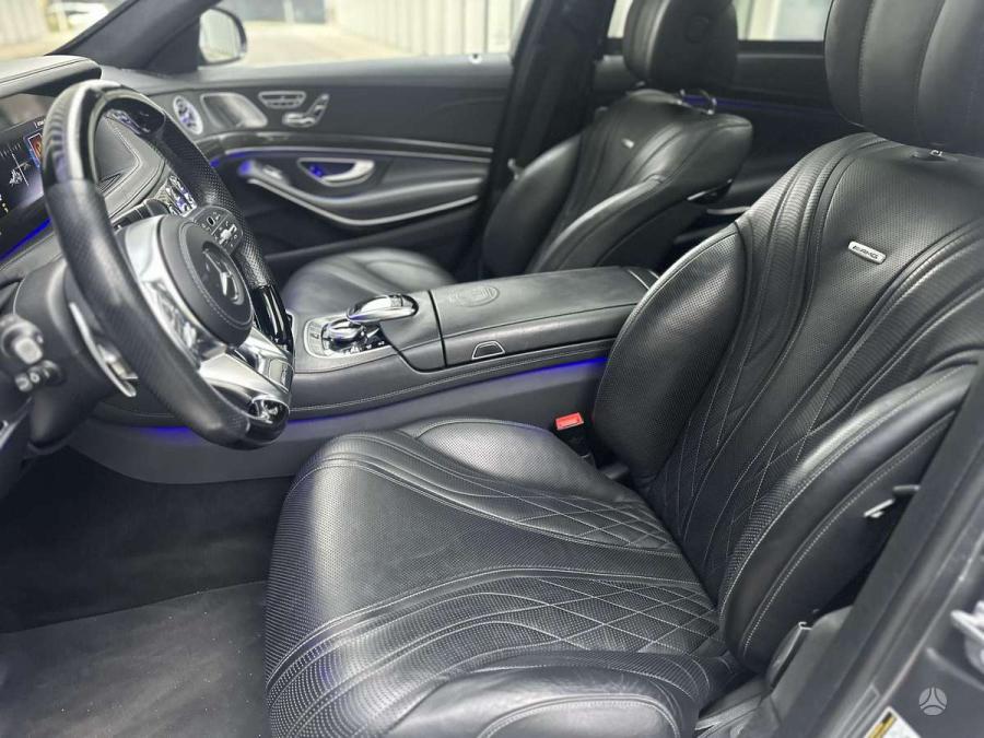 Черный Мерседес S63 AMG 2020 в Вильнюс, объемом двигателя 3.98 л и пробегом 93 тыс. км за 57500 €, фото 20 на AUTOMOTO.COM.LV