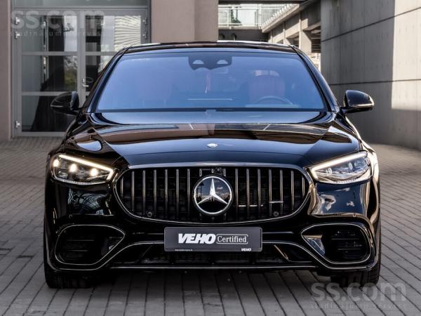 Melns Mercedes-Benz S63 AMG 2024 Rīga, ar dzinēja tilpumu 4.00 L un nobraukumu 26 tūkst. km par 175000 €, foto 2 vietnē AUTOMOTO.COM.LV