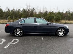 Blue Mercedes-Benz S63 AMG 2014 in Vilnius, with an engine capacity of 5.46 L and mileage of 110 thousand km for 42000 €, photo 6 on AUTOMOTO.COM.LV