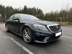 Blue Mercedes-Benz S63 AMG 2014 in Vilnius, with an engine capacity of 5.46 L and mileage of 110 thousand km for 42000 €, photo 7 on AUTOMOTO.COM.LV