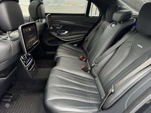 Blue Mercedes-Benz S63 AMG 2014 in Vilnius, with an engine capacity of 5.46 L and mileage of 110 thousand km for 42000 €, photo 17 on AUTOMOTO.COM.LV