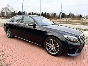 Blue Mercedes-Benz S63 AMG 2014 in Vilnius, with an engine capacity of 5.46 L and mileage of 110 thousand km for 36990 €, photo 3 on AUTOMOTO.COM.LV