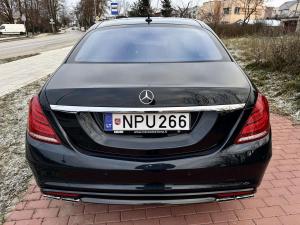Blue Mercedes-Benz S63 AMG 2014 in Vilnius, with an engine capacity of 5.46 L and mileage of 110 thousand km for 36990 €, photo 5 on AUTOMOTO.COM.LV