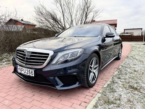 Синий Мерседес S63 AMG 2014 в Вильнюс, объемом двигателя 5.46 л и пробегом 110 тыс. км за 36990 €, фото 9 на AUTOMOTO.COM.LV