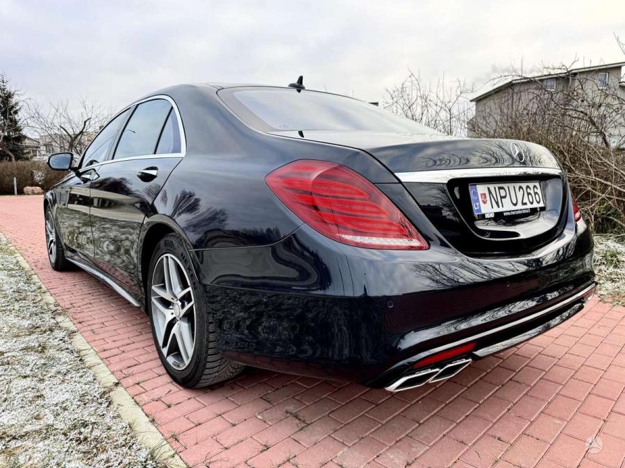 Синий Мерседес S63 AMG 2014 в Вильнюс, объемом двигателя 5.46 л и пробегом 110 тыс. км за 36990 €, фото 7 на AUTOMOTO.COM.LV