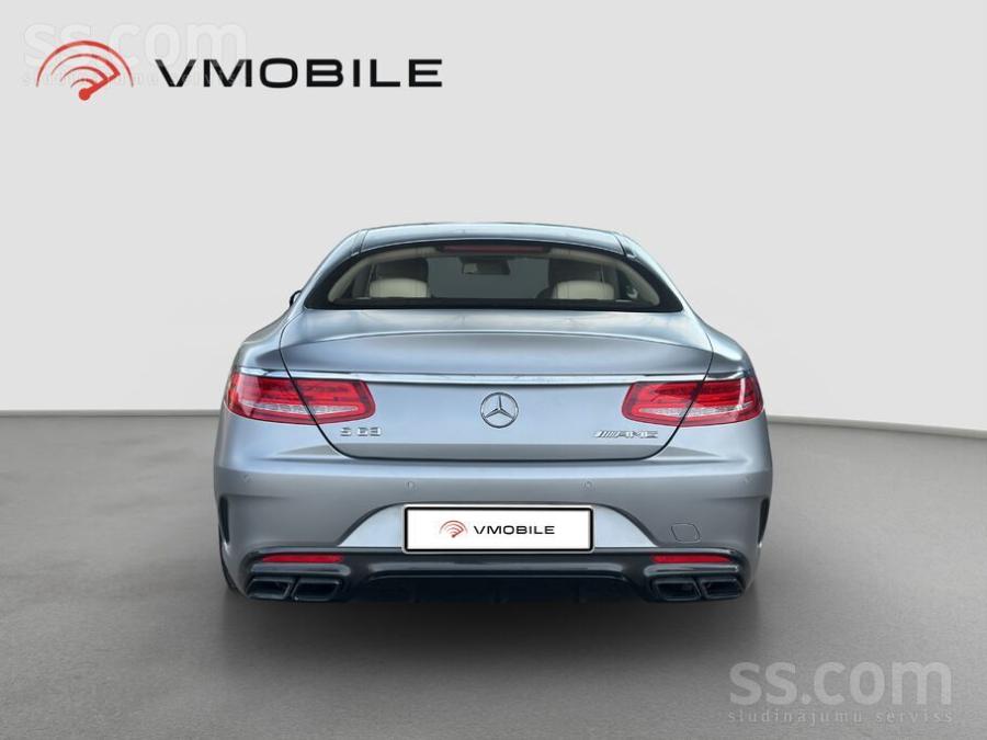 Grey Mercedes-Benz S63 AMG 2015 in Riga, with an engine capacity of 5.50 L and mileage of 60 thousand km for 73900 €, photo 5 on AUTOMOTO.COM.LV