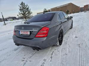Grey Mercedes-Benz S63 AMG 2010 in Klaipeda, with an engine capacity of 6.21 L and mileage of 181 thousand km for 22000 €, photo 11 on AUTOMOTO.COM.LV
