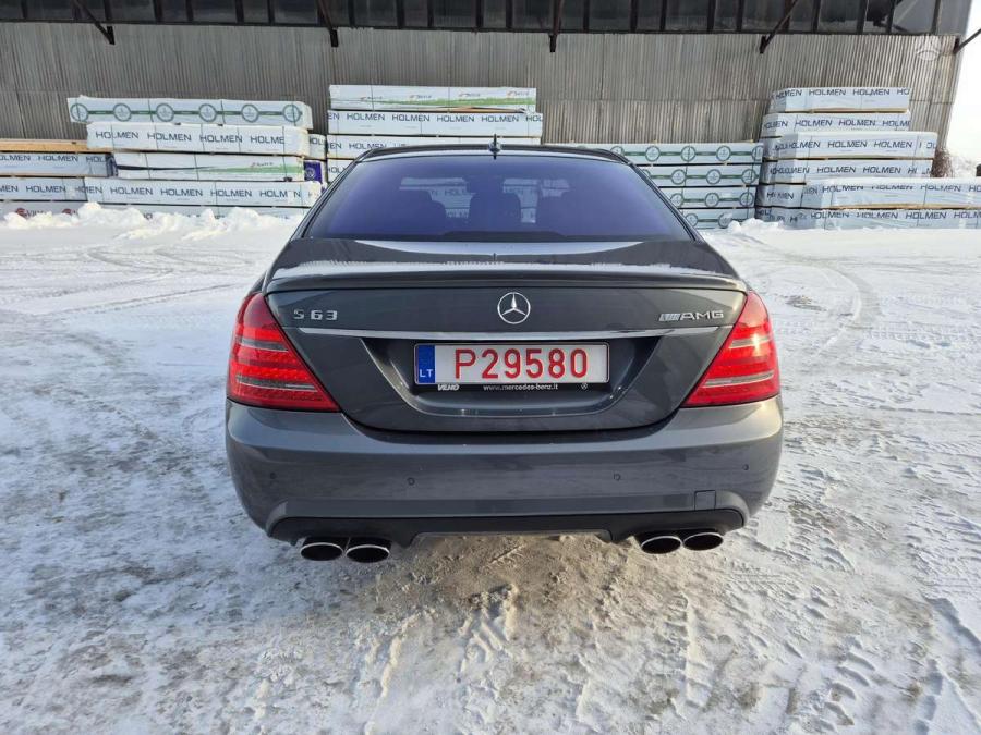 Grey Mercedes-Benz S63 AMG 2010 in Klaipeda, with an engine capacity of 6.21 L and mileage of 181 thousand km for 22000 €, photo 30 on AUTOMOTO.COM.LV